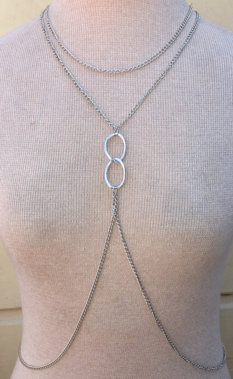 Curb Chain Body Chain Bikini Body Jewelry Layered Body - Etsy UK