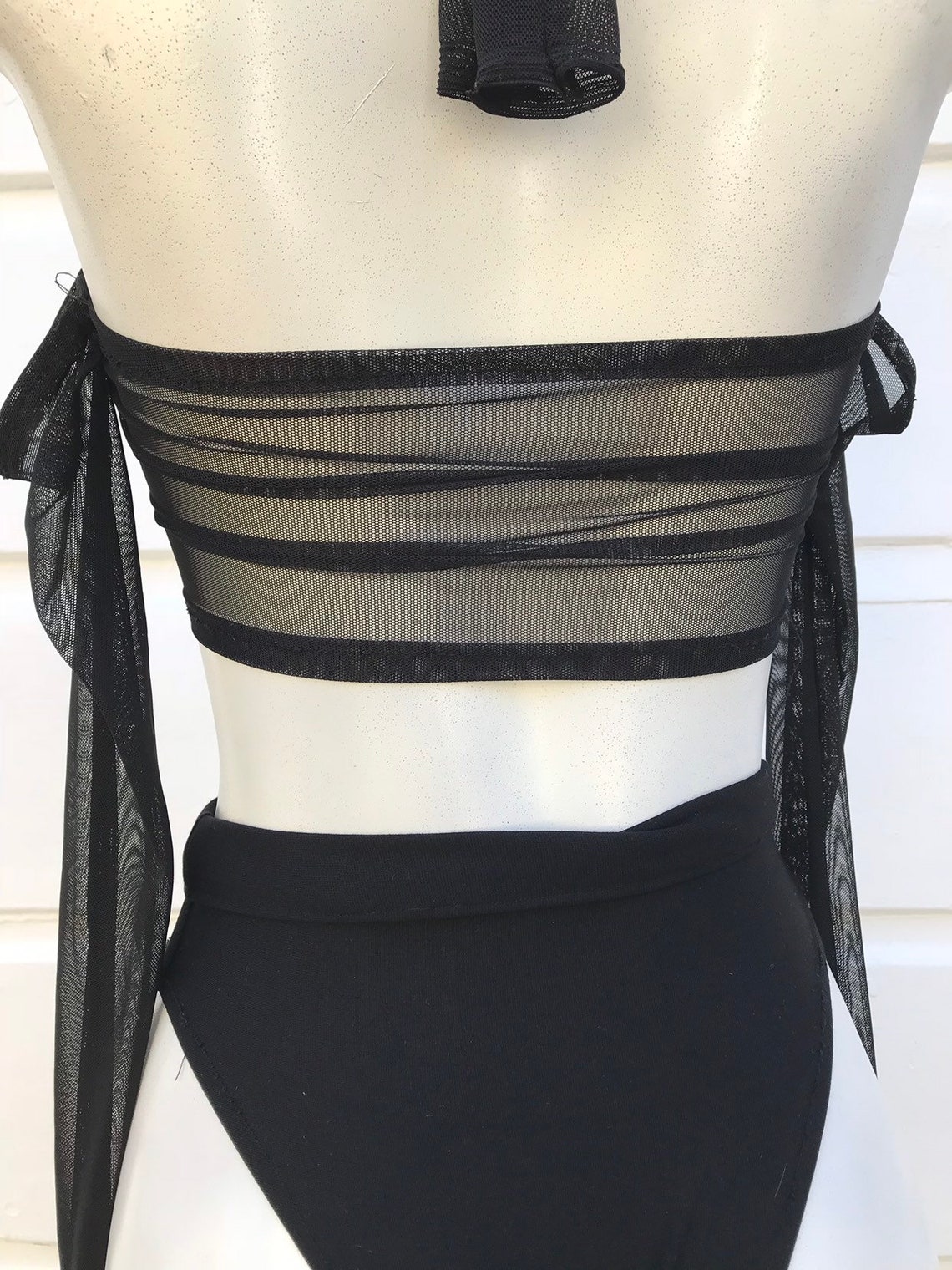 2 piece set mesh top rave clothing festival outfit gift | Etsy