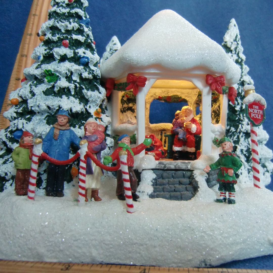 Thomas Kinkade St Nicholas Circle Santa Visit 1993 Teleflora - Etsy