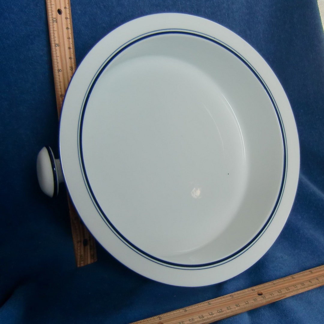 Dansk Bistro Christianshavn Blue Serving Bowl Knobs GUC - Etsy