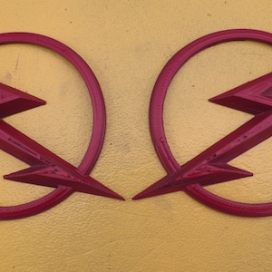 DC CW Flash / Reverse Flash 3D Printed Lightning Bolt Ear Wings for ...