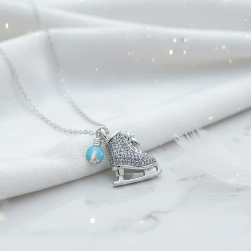 Ice Skating Necklace - Etsy
