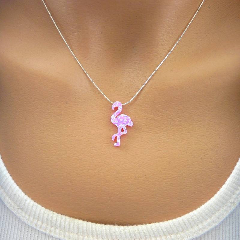 Flamingo Necklace - Etsy