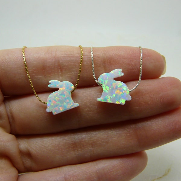 Rabbit Necklace - Etsy