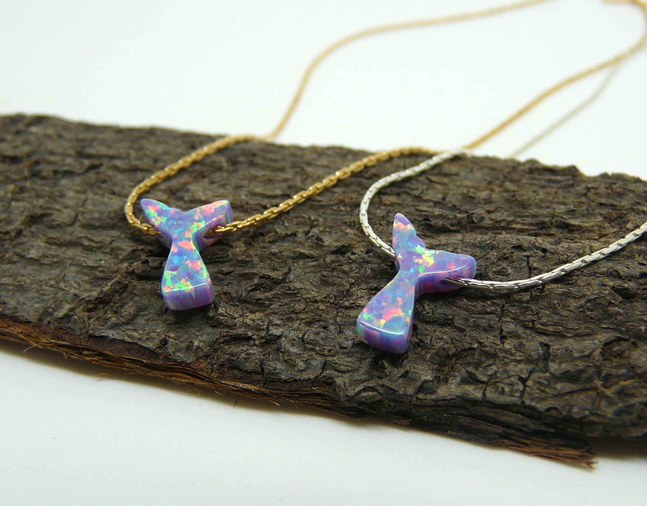 Mermaid Tail Necklace, Mermaid Jewelry, Opal Mermaid Tail Necklace ...