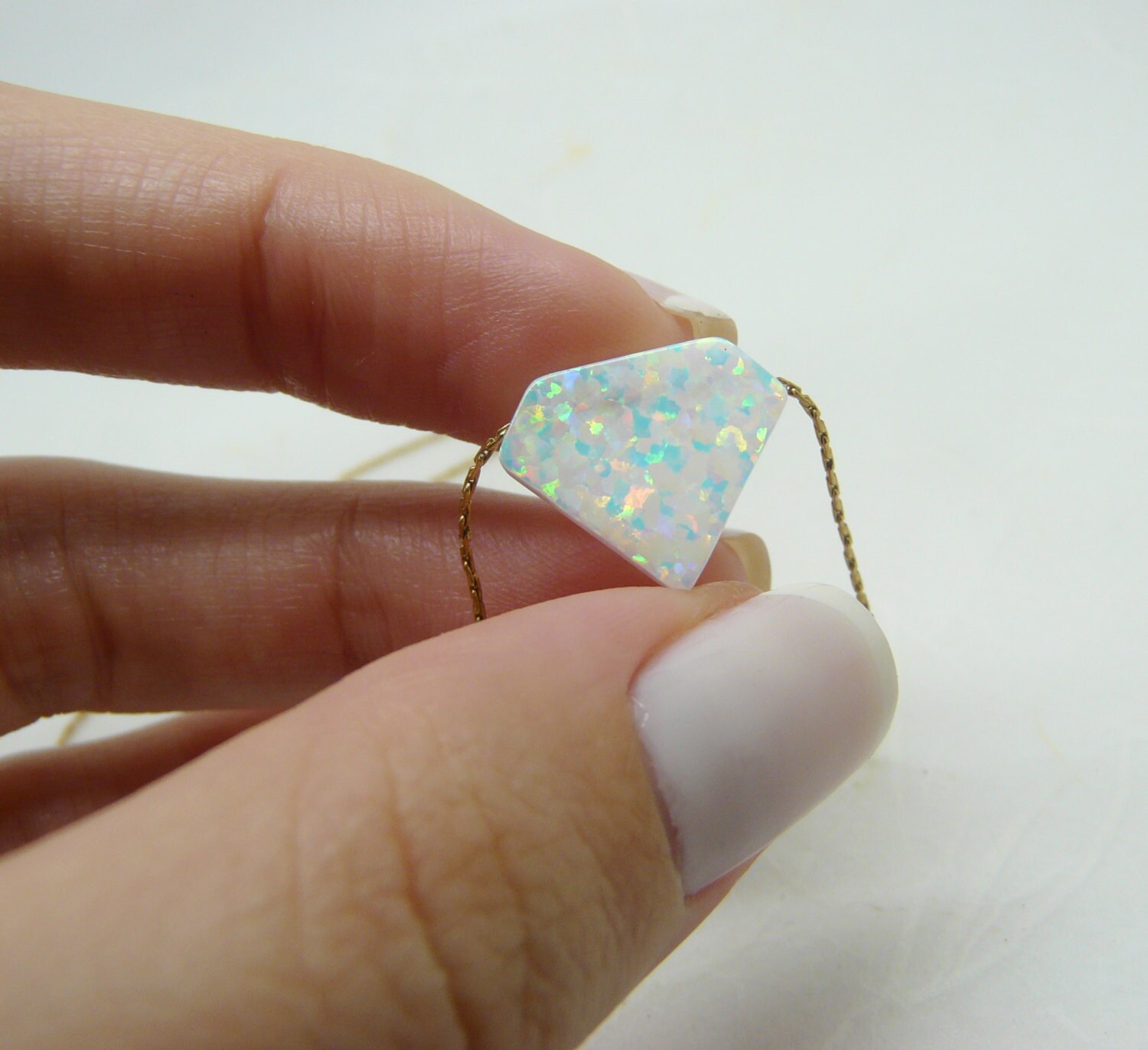 Diamond Shape Necklace Geometric Necklace Triangle Necklace - Etsy