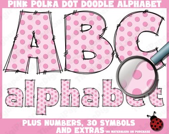 Digital Download Doodle Pink Fill PNG Clipart Bundle - Etsy