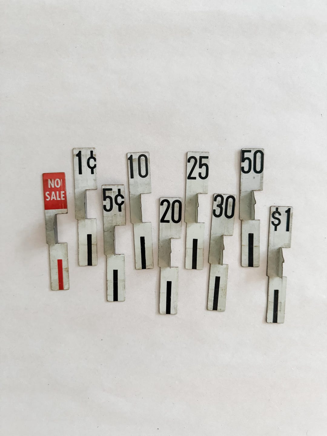 Set of 1940s Cash Register Flags With Numbers - Etsy