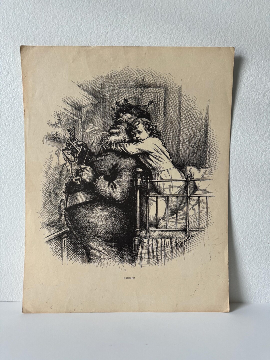 1800s Ink Block Christmas Prints by Thomas Nast - Etsy