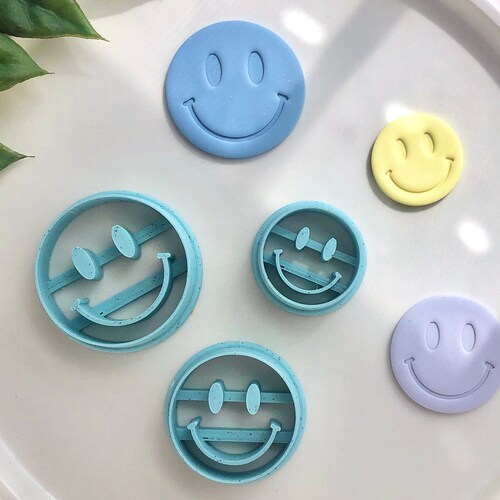 Smiley Face Polymer Clay Cutter Happy Face Clay Cutter - Etsy