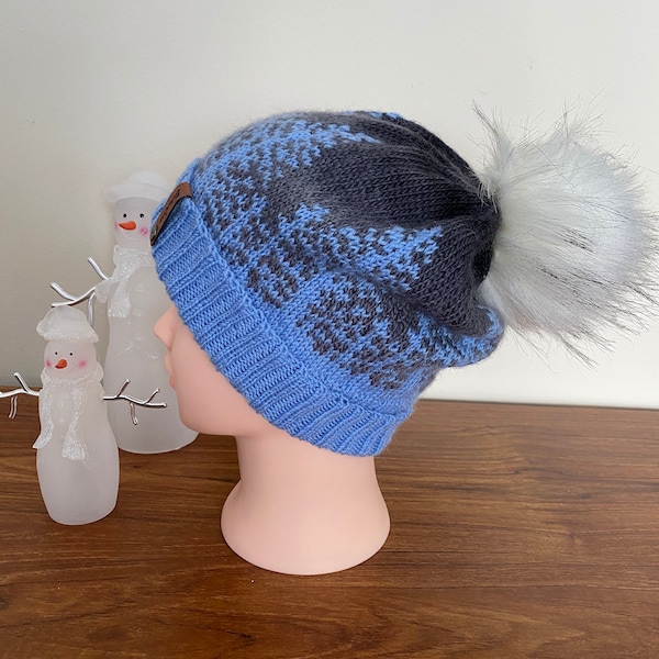 Hand Knitted Sock Hat - Etsy