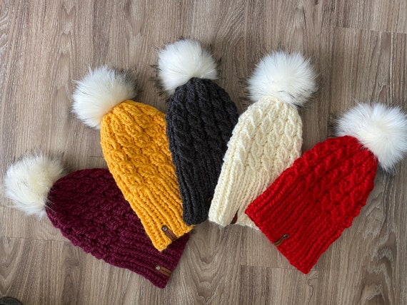 Winter Hats. Hand Knit Hats. Cable Knit Toques. Unisex Hats. - Etsy