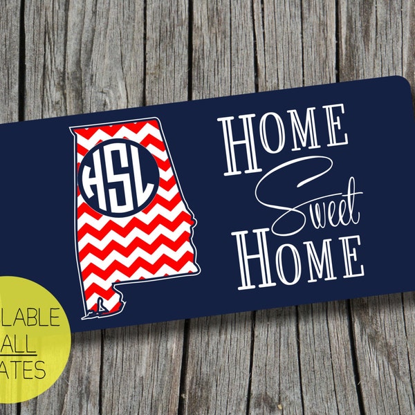 Alabama Monogram - Etsy
