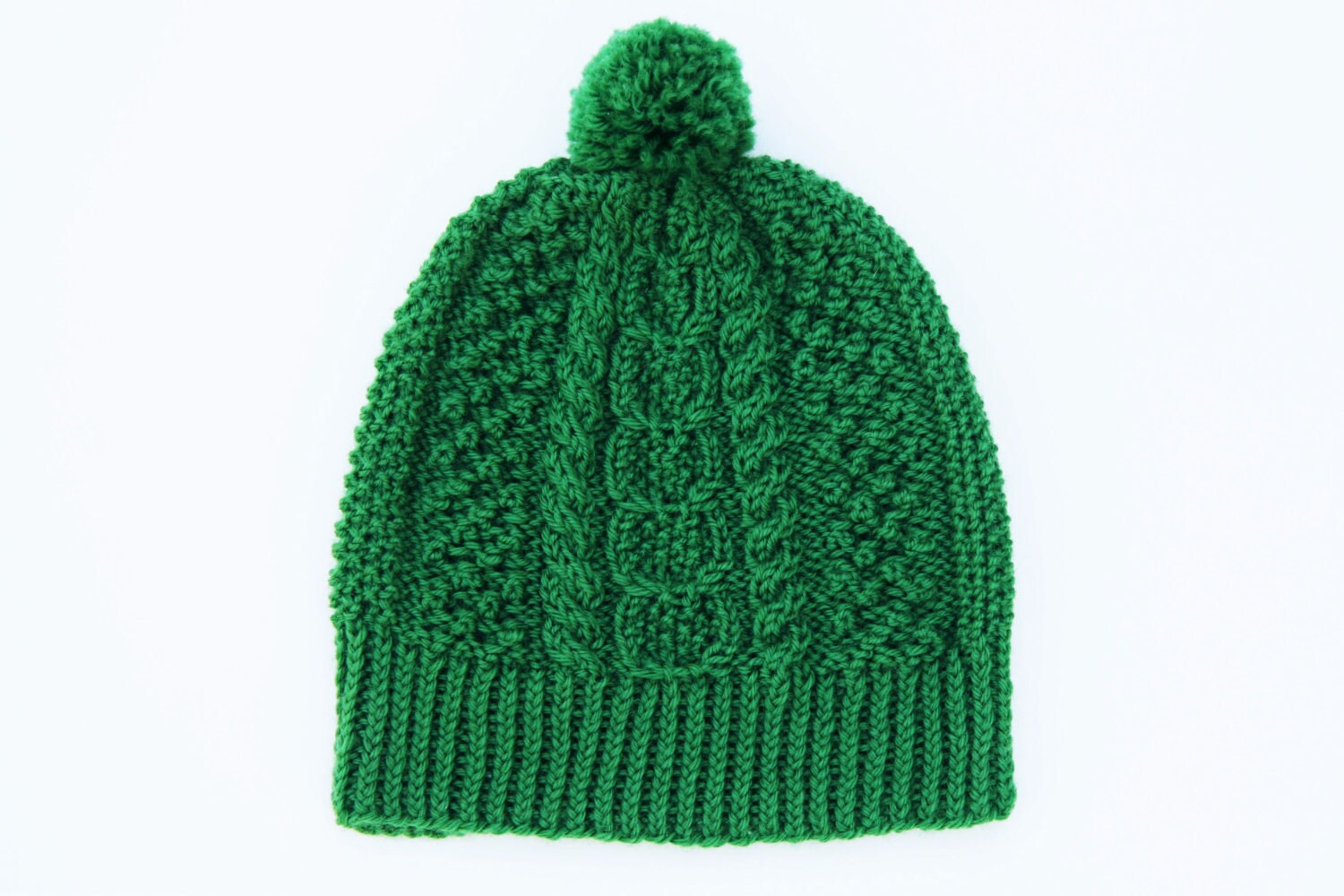 Caiseal Aran Fisherman Hat Kelly Green Wool Size Adult Small - Etsy