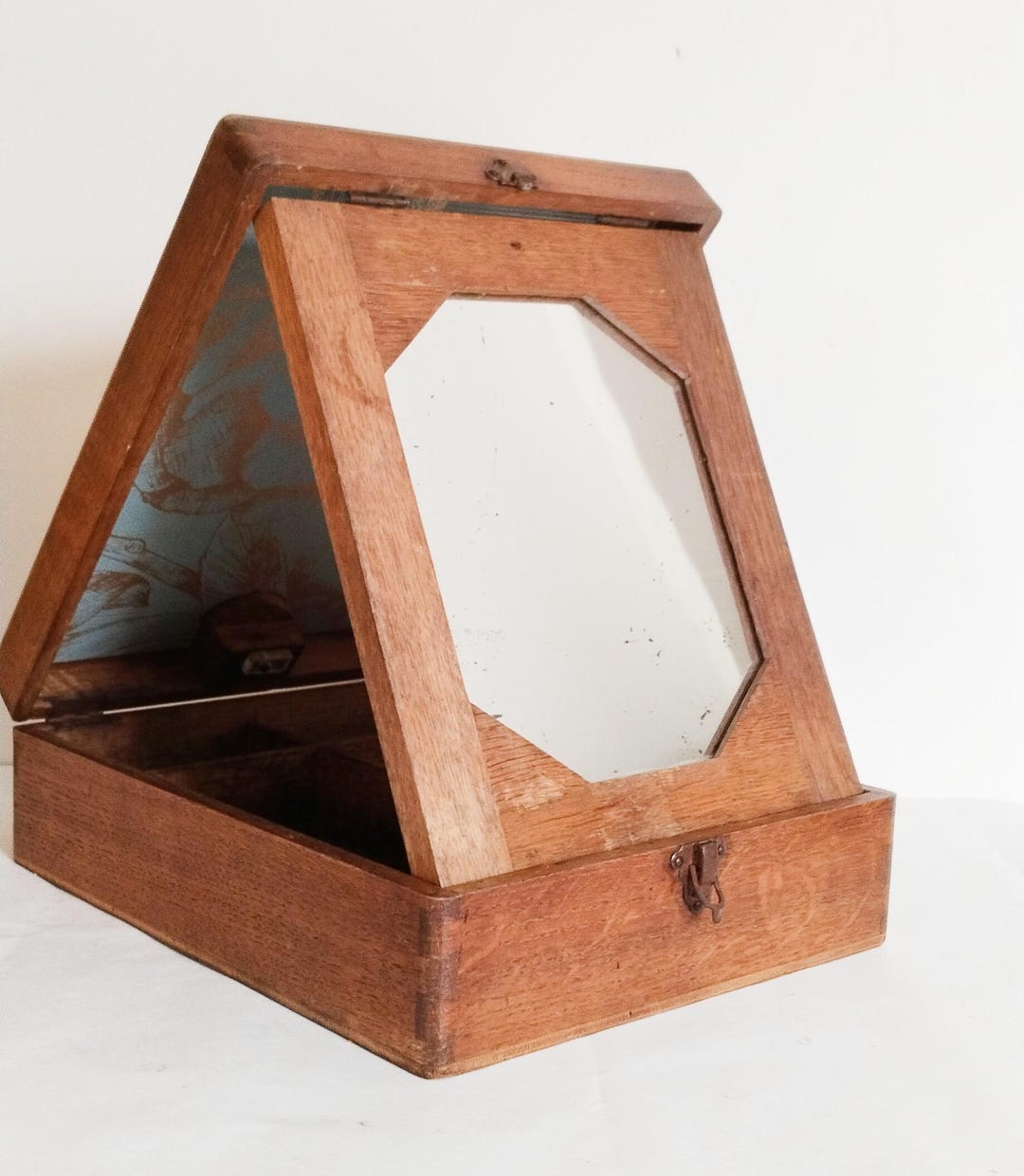 Antique Box, Dressing Table, Shaving Box, Waxed Wooden Box, French ...