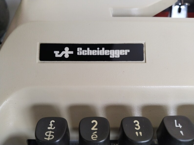 Scheidegger Portable Typewriter, Functional, New Ribbon. - Etsy