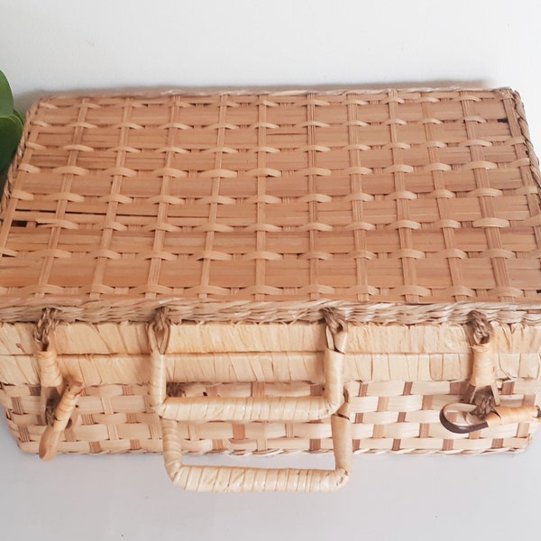 Rattan Suitcase - Etsy