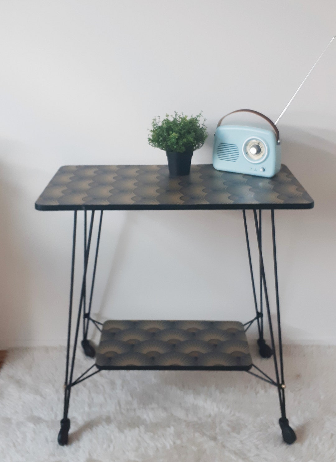 Vintage TV Table Side Table Console Dressing Table Desk - Etsy