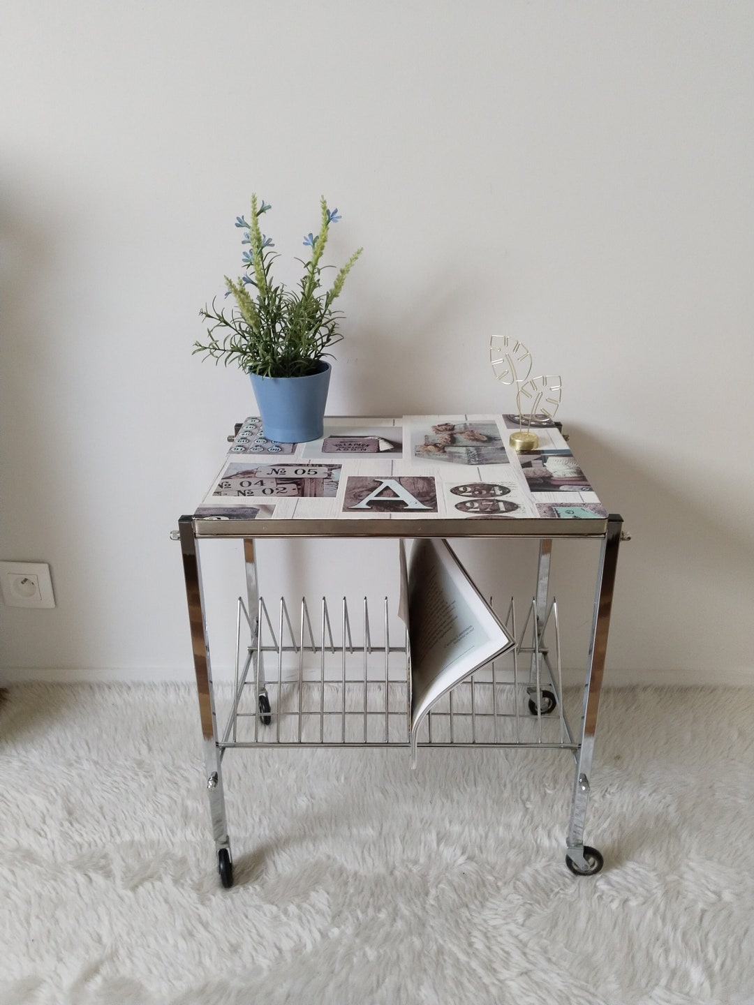 Electrophone Holder Table, Vinyl Holder, Vintage, Side Table, Console ...