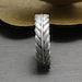 Hand-braided Fern Style Concave Wedding Band, Floral Wedding Band ...