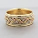 9mm Hand Braided Tri Color Wedding Band Braided Band Comfort - Etsy