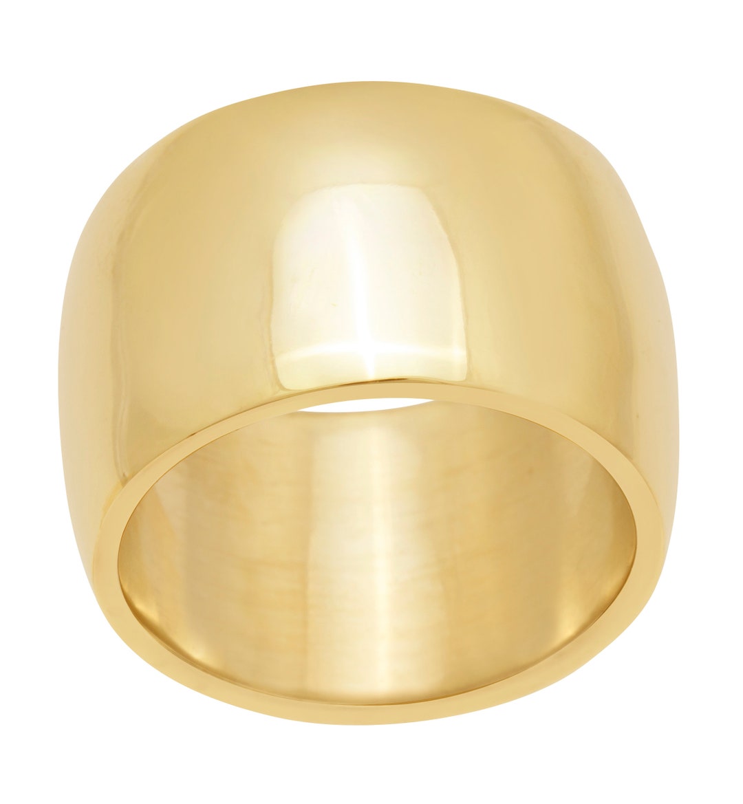 10mm Solid Gold 14k/18k Yellow Gold Half Round Classical Traditional ...