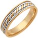 9mm Hand Braided Tri Color Wedding Band, Braided Band, Comfort Fit ...