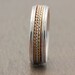 9mm Hand Braided Tri Color Wedding Band, Braided Band, Comfort Fit ...