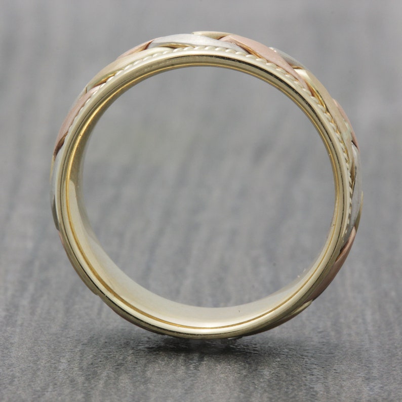 Unique Designer Tri-color Gold Hand-braided Woven Rope - Etsy UK