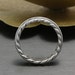 Hand-braided Fern Style Concave Wedding Band, Floral Wedding Band ...