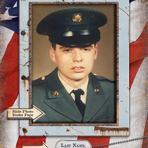 Military Record Photo Page, YOU PRINT, Family Record Keeping for ...