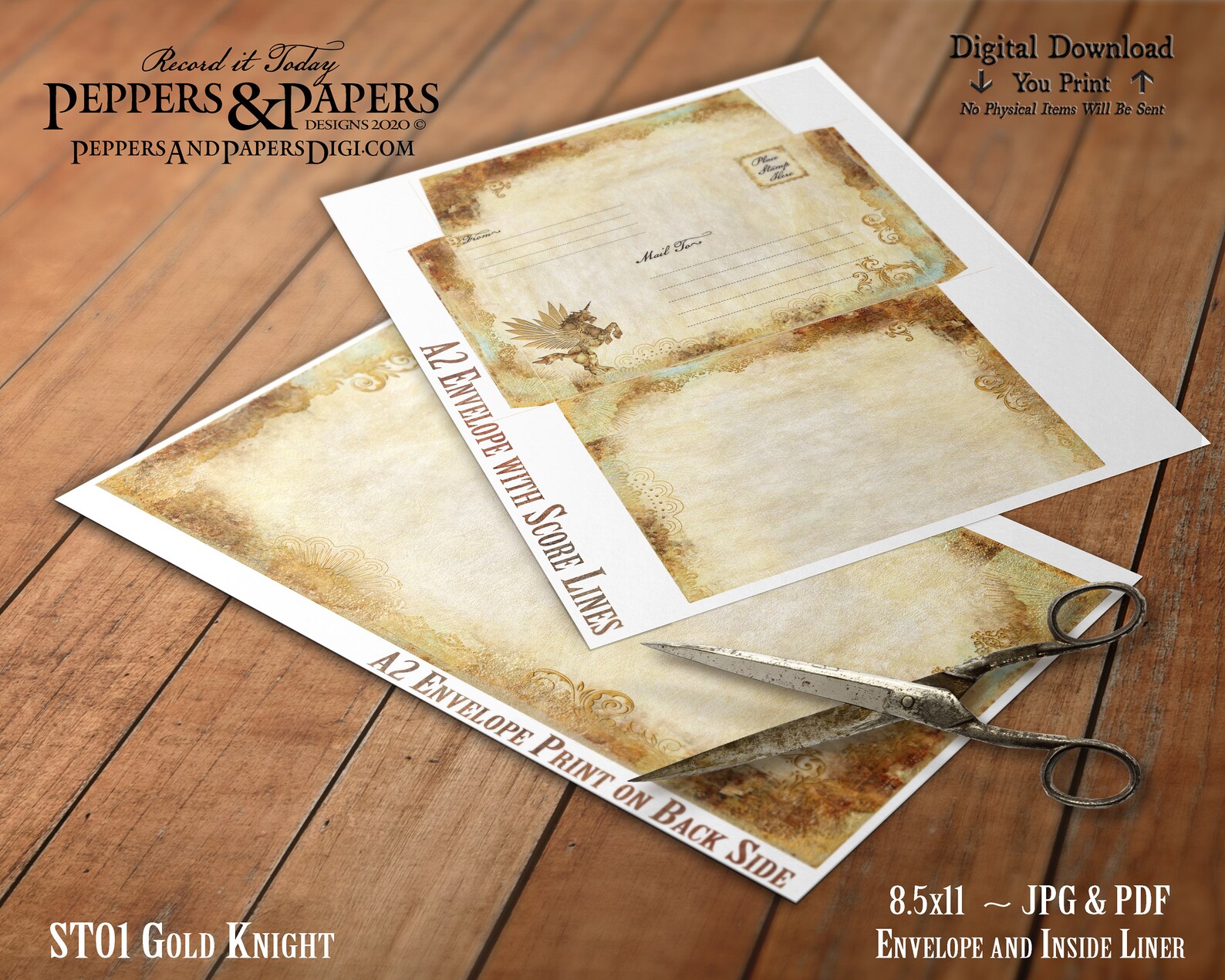 Printable Writing Paper, Printable Stationery Set, for Scrapbooking ...