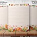 Harvest Collection Thanksgiving Writing Paper, Printable Stationery Set ...