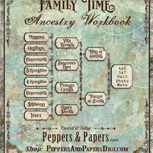 Family Tree Workbook Forms, Ancestry Gift for Family, Ancestry Workbook ...