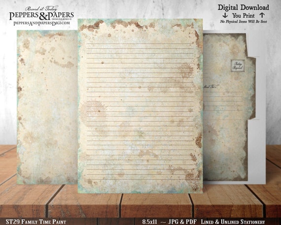 Printable Writing Paper Printable Stationery Set for - Etsy