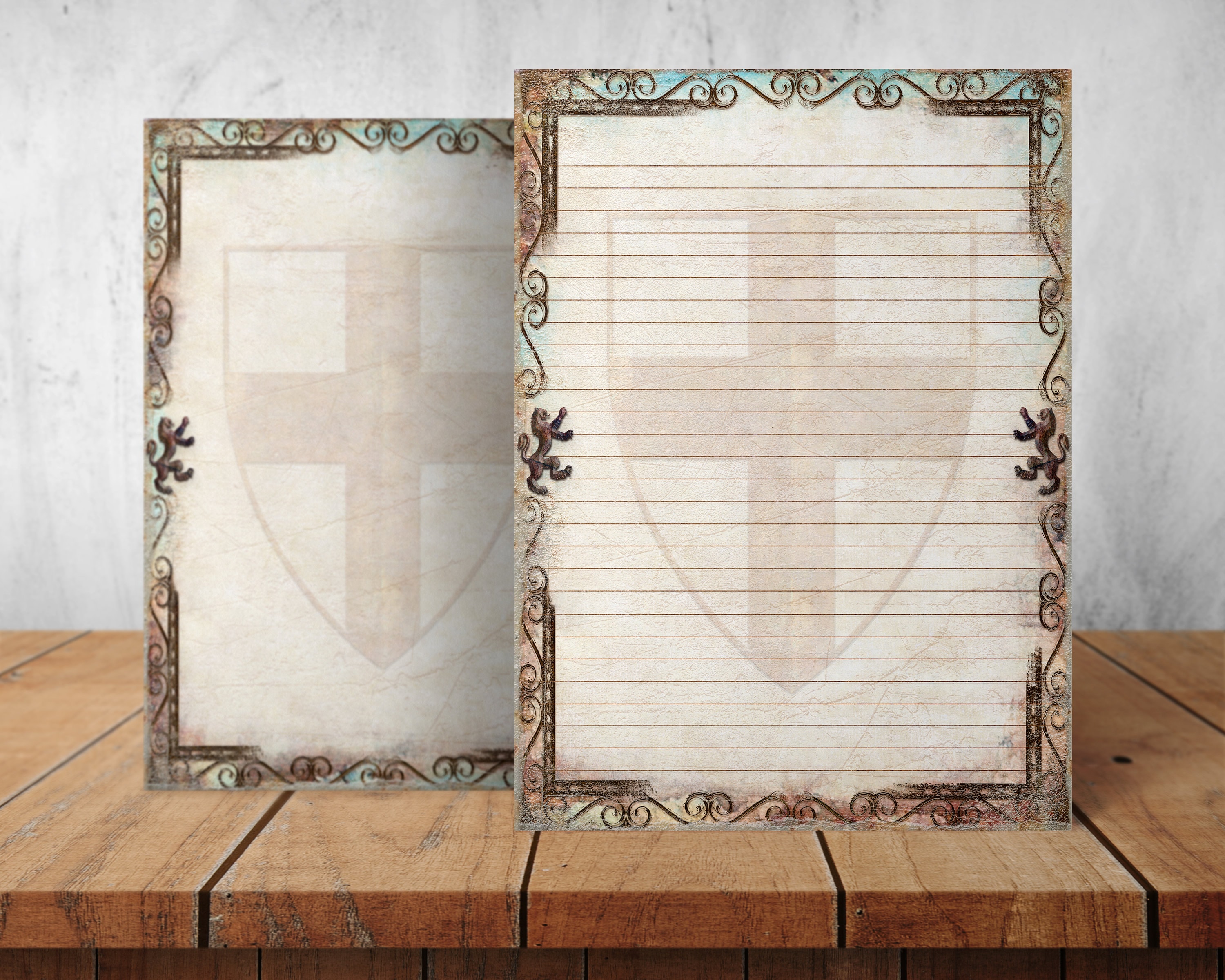 Printable Writing Paper, Printable Stationery Set for Journaling ...