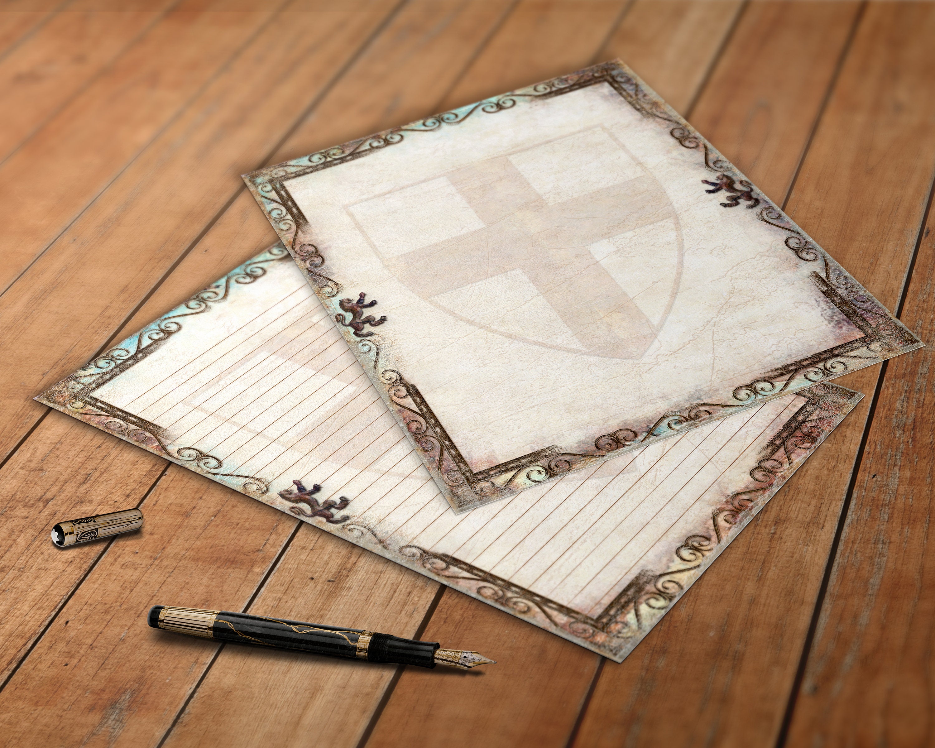 Printable Writing Paper, Printable Stationery Set for Journaling ...