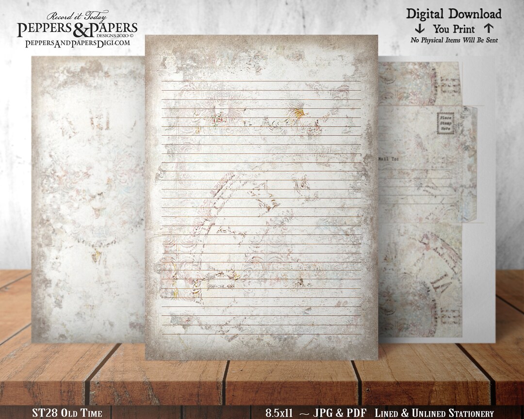 Printable Writing Paper, Printable Stationery, for Scrapbooking ...