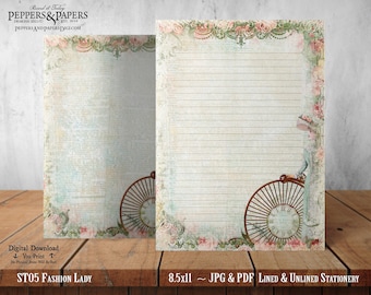 Printable Writing Paper Printable Stationery Set for | Etsy