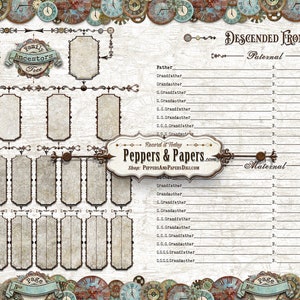 Family Tree Workbook Forms, Ancestry Gift for Family, Ancestry Workbook ...