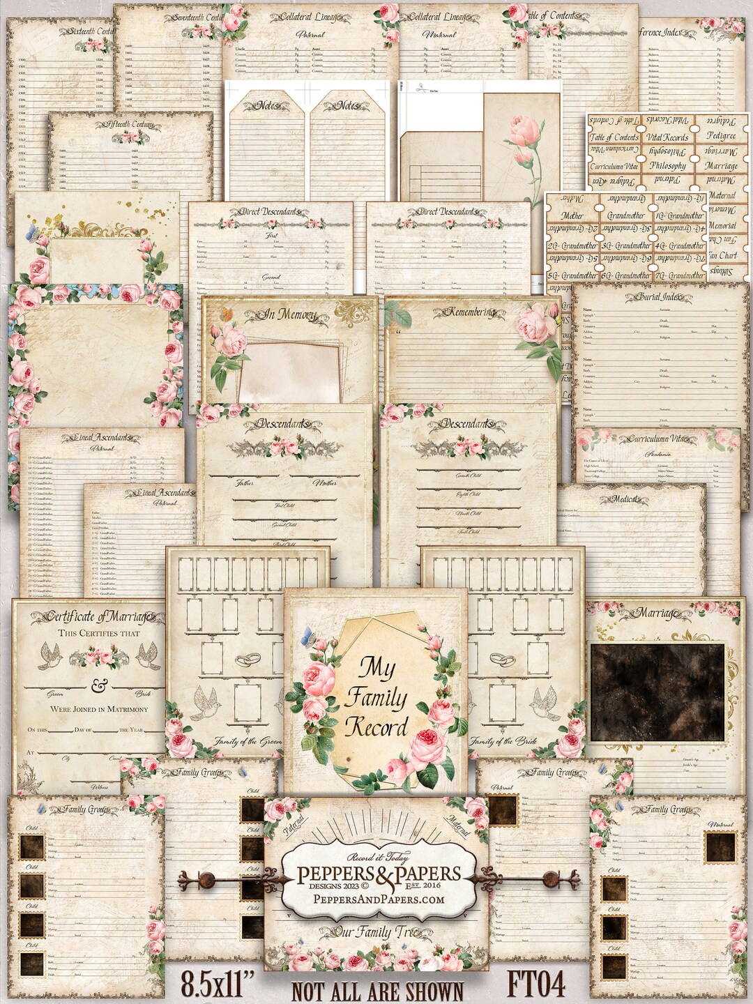 Family Tree Workbook, Genealogy Forms, Ancestry Gift for Parents ...