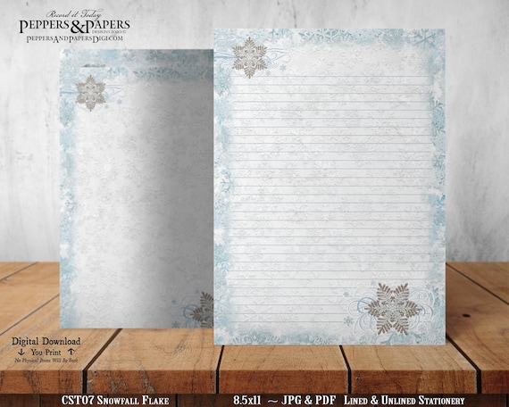 Printable Writing Paper Printable Stationery Set for | Etsy