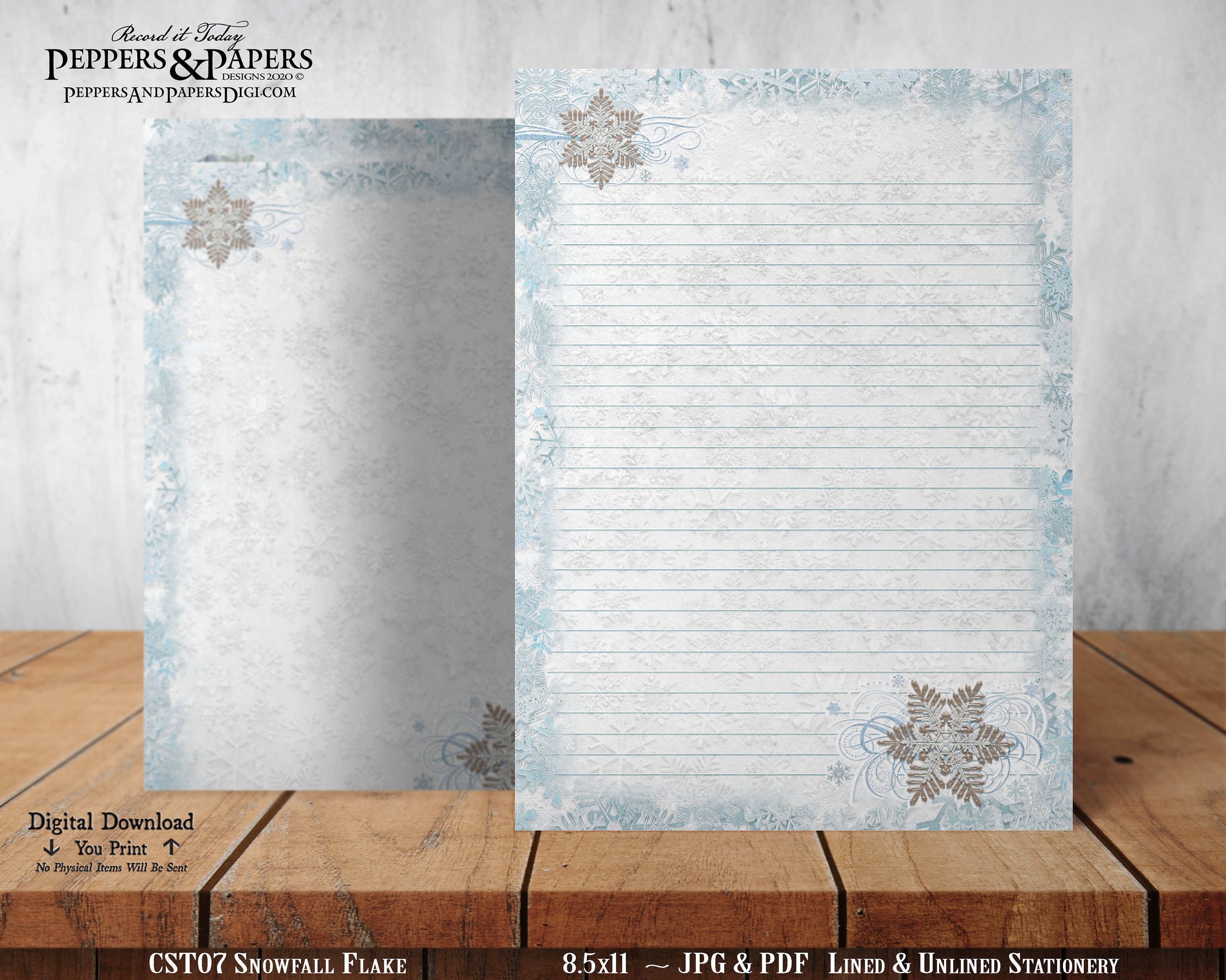 Printable Writing Paper, Printable Stationery Set, for Scrapbooking ...