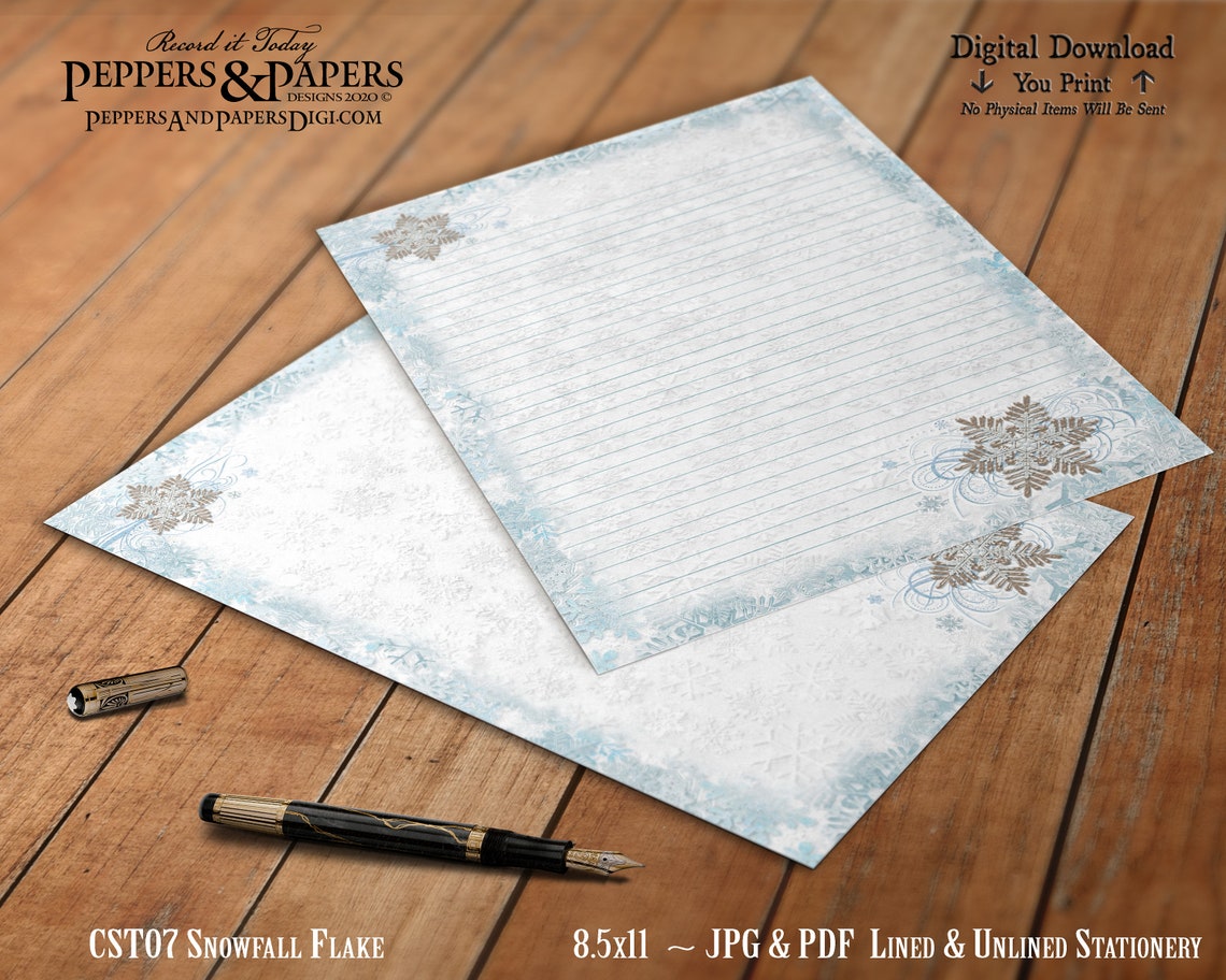 Printable Writing Paper Printable Stationery Set for | Etsy