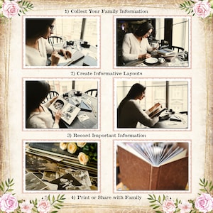 Family Tree Workbook, Genealogy Forms, Ancestry Record Keeping, 50 Page ...