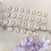 Ceramic Personalized Cursive Letter Charm Necklace - Etsy