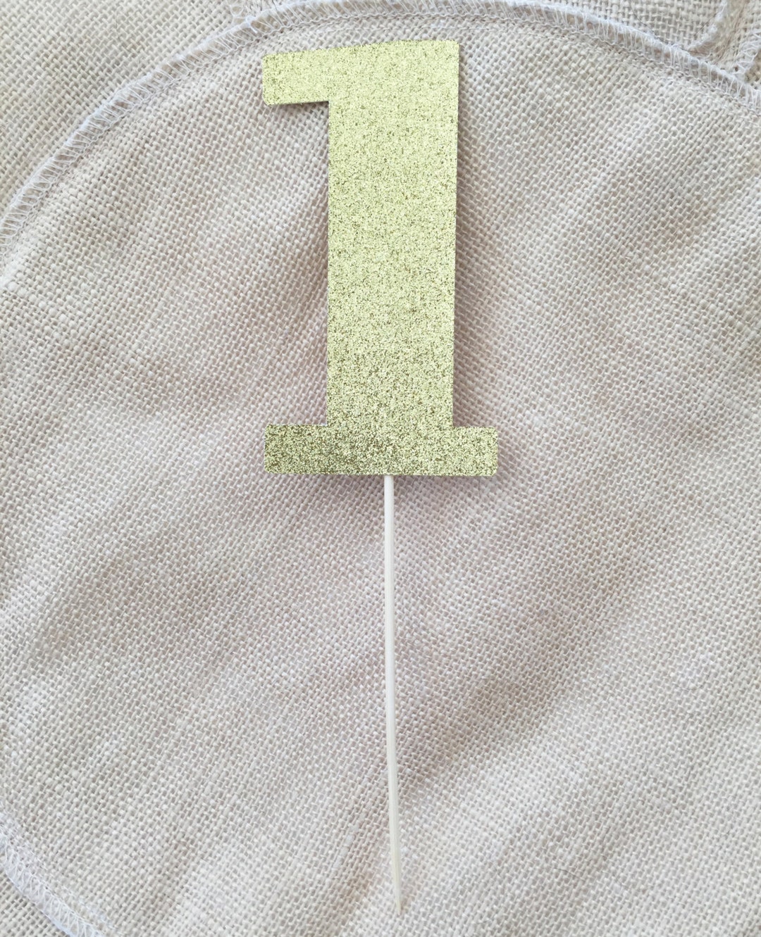 One Cake Topper, Gold Glitter One Cake Topper, First Birthday ...