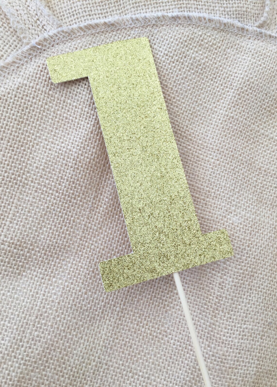 One Cake Topper, Gold Glitter One Cake Topper, First Birthday ...
