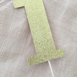 One Cake Topper, Gold Glitter One Cake Topper, First Birthday ...