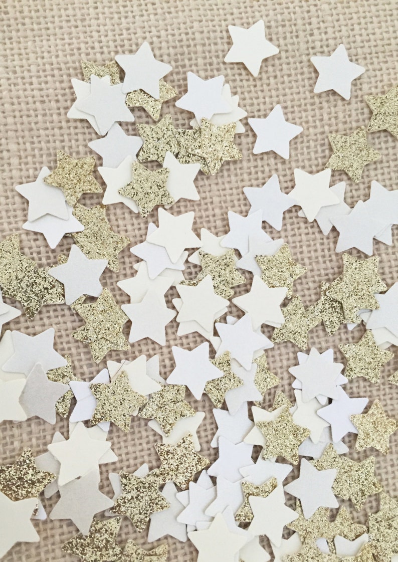 Twinkle Twinkle Little Star Gold Glitter Confetti, Star Confetti ...